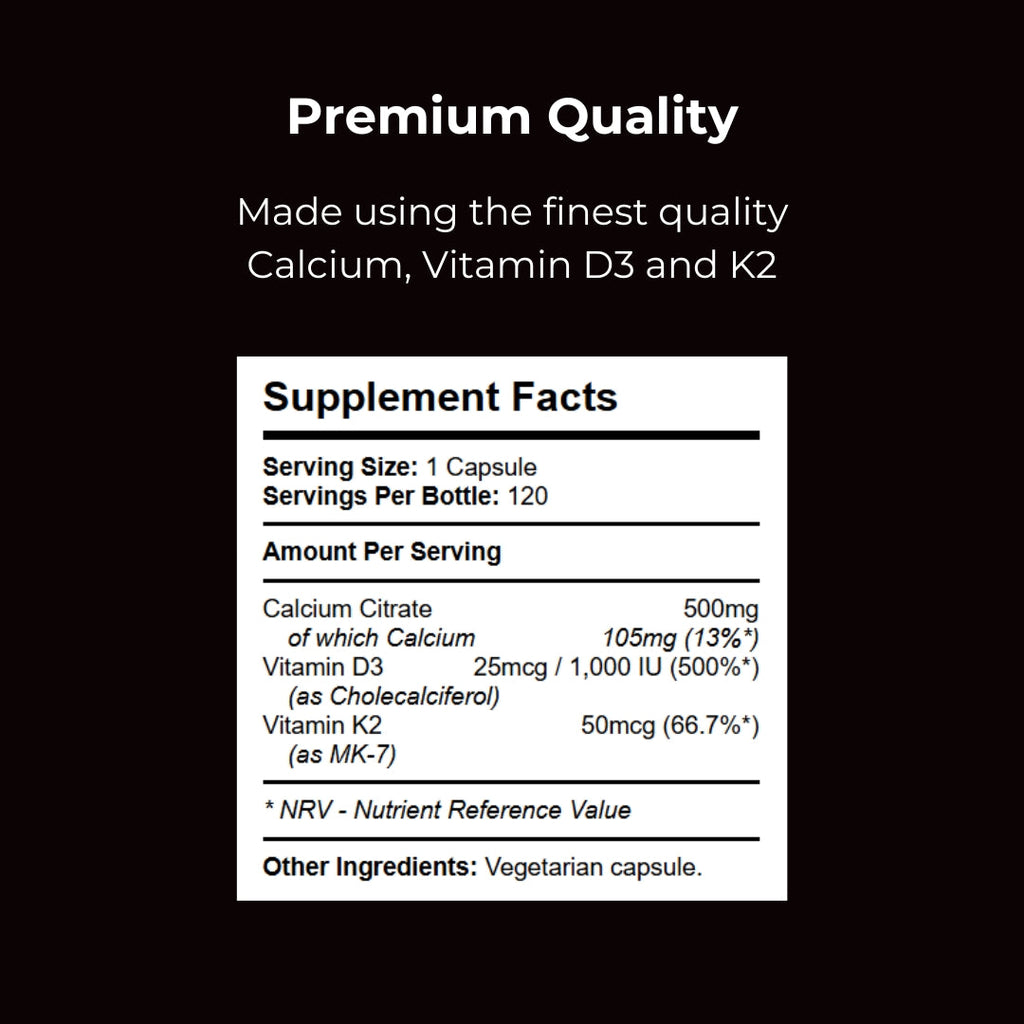 Calcium with Vitamin D3 & K2 – Kratox